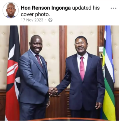 False: This Facebook Account Does Not Belong To DPP Renson Ingonga